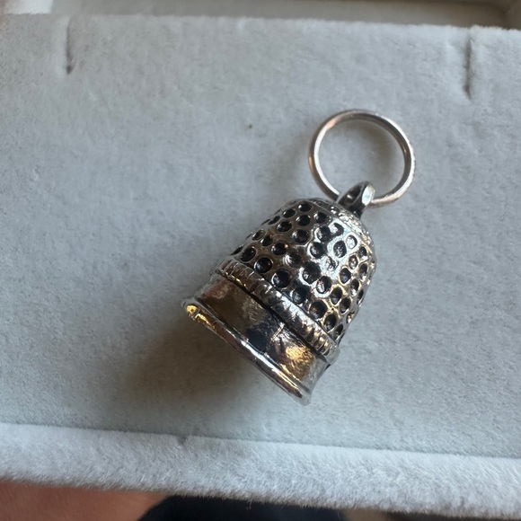 Vintage | Jewelry | Vintage Silver Thimble Charm | Poshmark